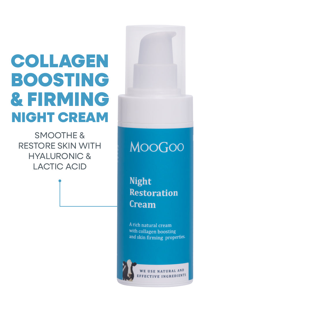 Night Face Cream | Hyaluronic & Lactic Acid – MooGoo NZ